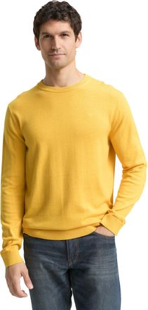 Tom Tailor Herren 1039810 Pullover, 39100-Classic Yellow Melange, 3XL