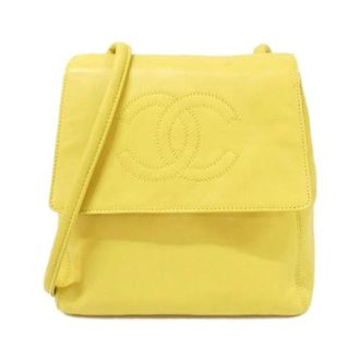 Chanel Pre-owned Lammfell Umh&auml;ngetasche - - Pre-owned - Damen - Gelb - ONE SIZE