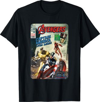 MARVEL Avengers The Infinity Saga Retro Comic Cover T-Shirt