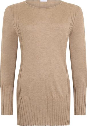 Malo ribbed top - Nude