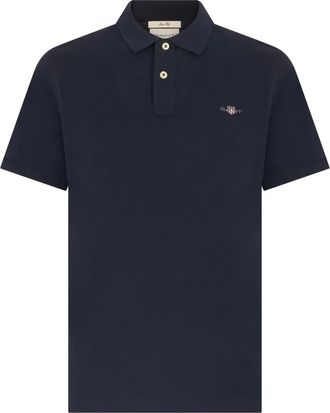 GANT Homme, Tops, Bleu, Taille: M Polo &agrave; Manches Courtes en Piqu&eacute; de Coton