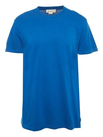 Alexander McQueen t-shirt &agrave; logo imprim&eacute; - Bleu