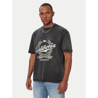 Guess T-Shirt M6YI14 K3945 Schwarz Regular Fit