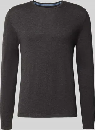 Christian Berg Strickpullover aus Baumwolle mit Rundhalsausschnitt