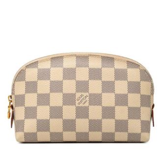 Louis Vuitton Pre-owned Damier Azur Pouch - - Pre-owned - Damen - Beige - ONE SIZE