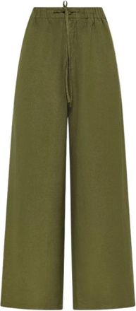 Sun 68 Femme, Pantalons, Vert, Taille: 38 FR Wide Pantalons