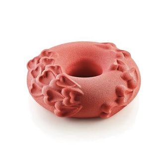 Silikomart | Silikonform PASSIONE, Antihaft, 4er-Set, 3D-Design, &Oslash; 202 h 66 mm, Volumen 1,34 l, Made in Italy