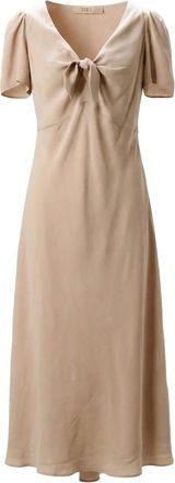 N&deg;21 Femme, Robes, Rose, Taille: 38 FR Maxi Robe &agrave; Col en V avec Souple