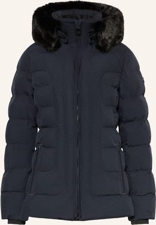 Wellensteyn Wellensteyn Steppjacke Belvitesse Medium Mit Dupont Sorona-Isolierung Und Abnehmbarem Kunstpelz blau