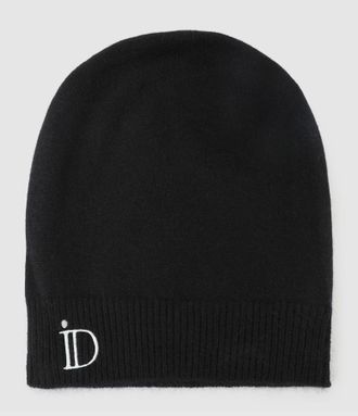 Ida Degliame Bonnet Anita Cachemire Noir