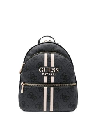 Guess Rucksack Freizeitrucksack Manhattan II Large Backpack Coal Logo dunkelgrau