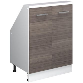 Vicco Dachschr&auml;genschrank Rion, Edelgrau/Wei&szlig;, mit 2 T&uuml;ren, Vicco