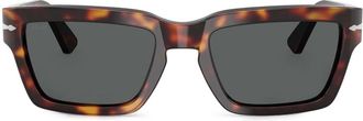 Persol Sonnenbrille mit breitem Gestell - Braun