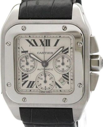 Cartier Uhren - Santos - Gr. unisize - in Silber - f&uuml;r Damen