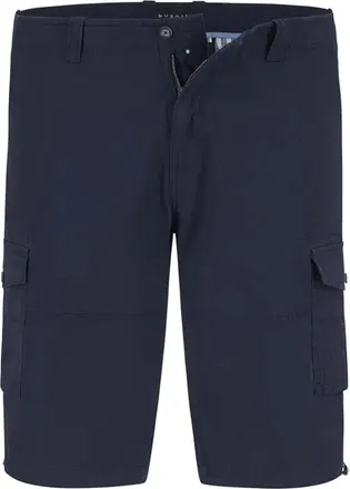 Bugatti Herren Cargobermuda blau Baumwoll-Stretch