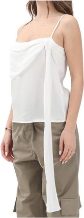 Pinko Pinko, Femme, Tops, Blanc, Taille: 36 FR Top en satin
