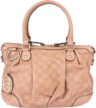 Gucci Crossbody Bags - Gucci Leather GG Monogram Sukey Handbag - Gr. unisize - in Gold - f&uuml;r Damen