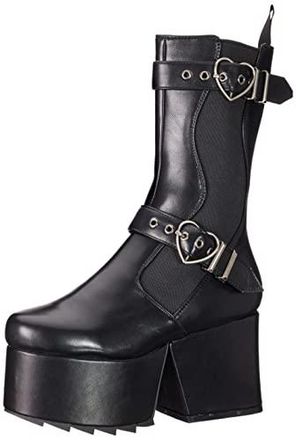 Lamoda Maleficent Chunky Platform Wedge Boots, EU 37