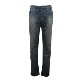 Armani Blaue Baumwoll-Delav&eacute;-Hose Jude Fit - - Jeans - Herren - Blau - W29