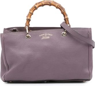 Gucci sac à bandoulière Bamboo Shopper médium (2016-2025) - Violet