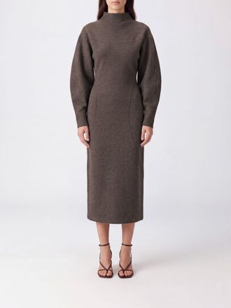 Max Mara Robe crayon midi en m&eacute;lange de laine et cachemire avec manches ballon