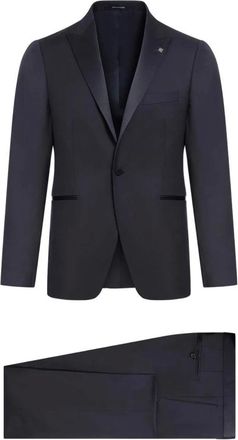 Tagliatore Homme, Costumes, Bleu, Taille: 2XL Costume crois&eacute; &agrave; revers en satin