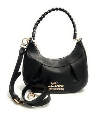 Moschino Sac femme &agrave; main/bandouli&egrave;re Love cuir noir Taille du sac: Moyen