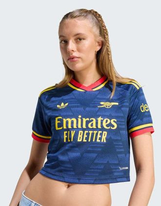 adidas Arsenal fc 26/27 Ausw&auml;rts-Cropped-Jersey in Collegiate Navy-Blau