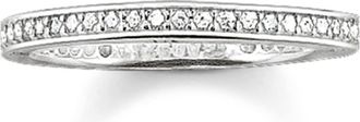 Thomas Sabo Damen-Ring Eternity 925 Silber Zirkonia weiß Rundschliff Gr. 56 (17.8) - TR1983-051-14-56