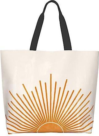 Generic Boho Sun Sunshine10 Sac Fourre-Tout L&eacute;ger Sacs De Courses Grand Sac &Agrave; Bandouli&egrave;re Pour Travail Plage Universit&eacute;