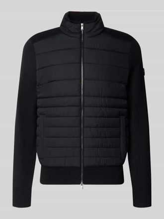 HUGO BOSS Regular Fit Strickjacke aus Baumwoll-Schurwoll-Mix Modell H-Facente