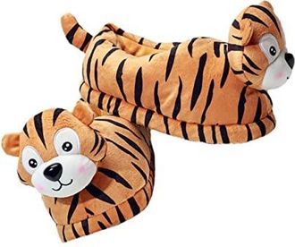 Soimiss 1 Paire Tigre En Coton Chaussures Danimaux De Dessin Anim&eacute; Pantoufles Dhiver En Coton Dames Pantoufles Chaussettes De Dessin Anim&eacute; Chiffon En Plastiqu