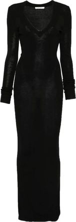 Entire studios Entire Studios, Femme, Robes, Noir, Taille: 36 FR Robe &agrave; col en V