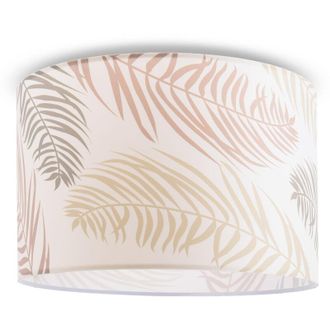 Paco Home Paco Home - Plafonnier Suspension Salon Chambre &agrave; Coucher Palmiers Pastel Moderne E27 Vert (&Oslash;38cm), Plafonnier - Blanc