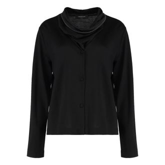 Fabiana Filippi Femme, Pulls, Noir, Taille: 38 FR Chemisier en Maille