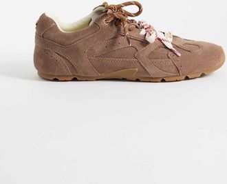Steve Madden Asiel - Sneaker aus Wildleder in Taupe-Neutral