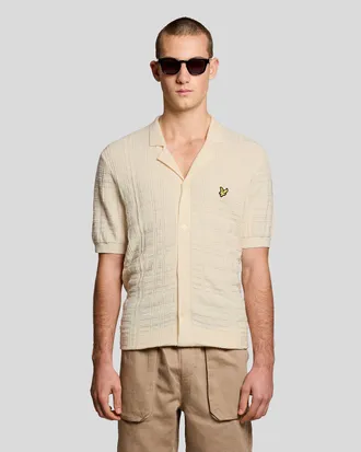 Lyle & Scott Revere Collar Gestricktes Resort-Shirt