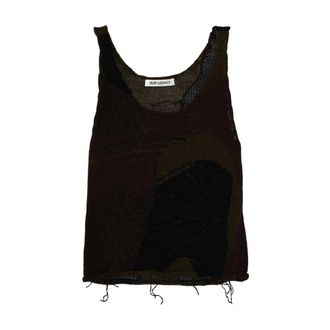 Our Legacy Haut Sans Manches Solo - Femme - Tops - Brun - Taille: 40 FR