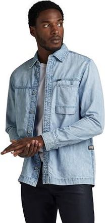 G-Star G-Star Homme Chemise 1-Pocket Regular Denim, Bleu (sun faded blue mist D24764-D539-G342), XXL
