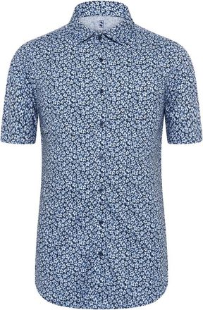 DeSoto Jersey-Kurzarmhemd mit floralem Print, Slim in