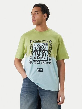 Quiksilver T-Shirt W126-QSMTS-1007-46P Gr&uuml;n Regular Fit