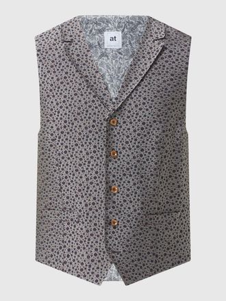 Atelier Torino Weste mit Allover-Muster Modell Orazio