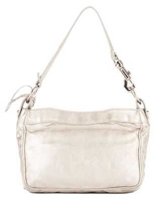 Balenciaga sac port&eacute; &eacute;paule &agrave; effet m&eacute;tallis&eacute; Hip - Argent