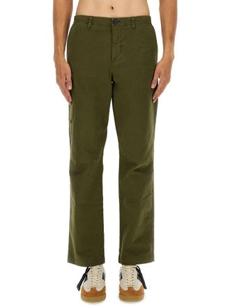 Paul Smith Organic Cotton Cargo Pants - Green