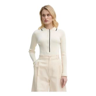 Bruuns Bazaar RiversBBJohania Tricot Col Rond - Femme - Pulls - Beige - Taille: 40 FR