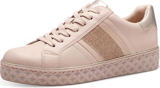 Marco Tozzi Damen Sneaker flach Vegan Freizeit, Rosa (Rose Comb), 37 EU