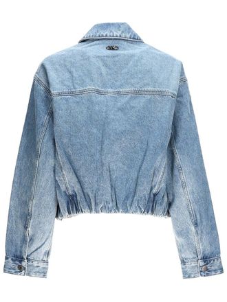 Michael Michael Kors Denim Bomber Jacket - Blue