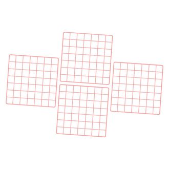 NUOBESTY 4 St&uuml;ck Wandhalterungen aus Robustem Eisennetz Rosa Fotowand Dekor zum Aufh&auml;ngen Von Fotos und Kreatives Wandbehang Ornament f&uuml;r M&auml;dchenzimmer