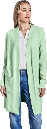 Street One Damen A253896 Langer Cardigan, Milky Green Mel., 34 EU