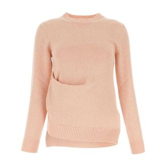 Jil Sander Rundhals-Strickware - - Knitwear - Damen - Rosa - 2XS